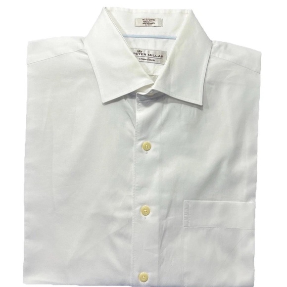 Peter Millar | Shirts | Peter Millar Crown Finish Classic White Dress ...
